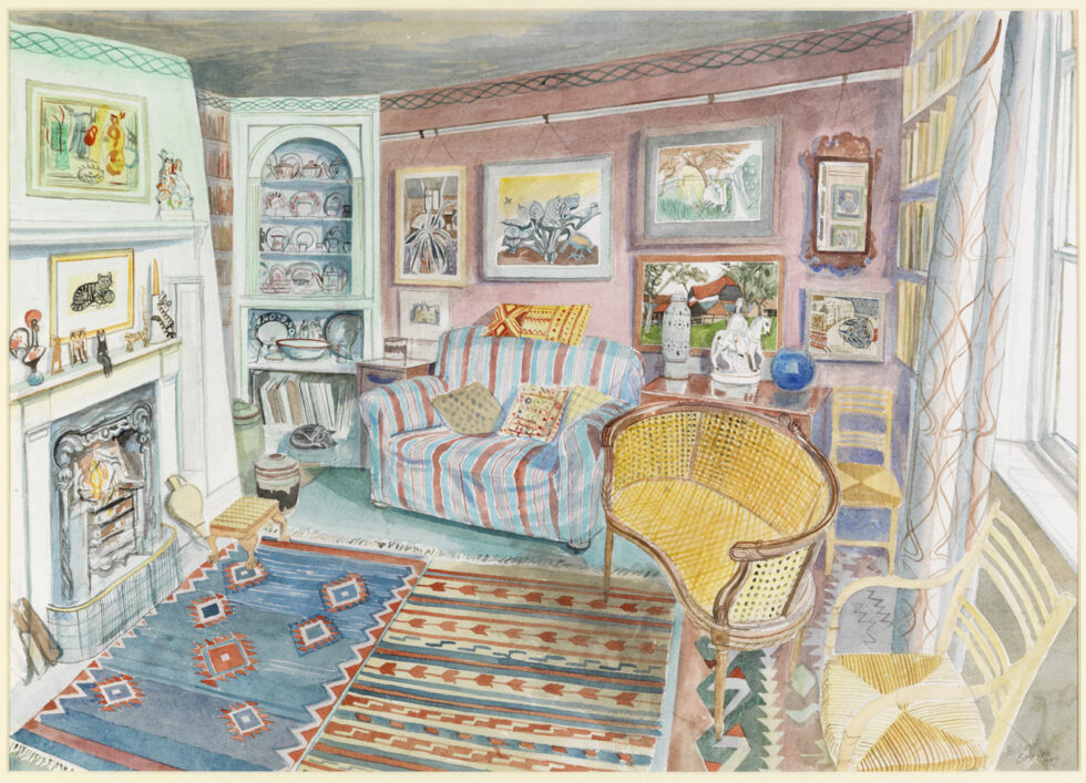 Work of the Month: Richard Bawden’s Sitting Room | Fry Art Gallery